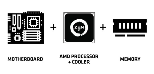 KIT RYZEN - AMD - AMD RYZEN 7 4700S / 16 GB GDDR6